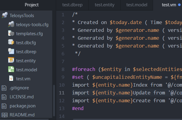Telosys code generator Command Line Interface